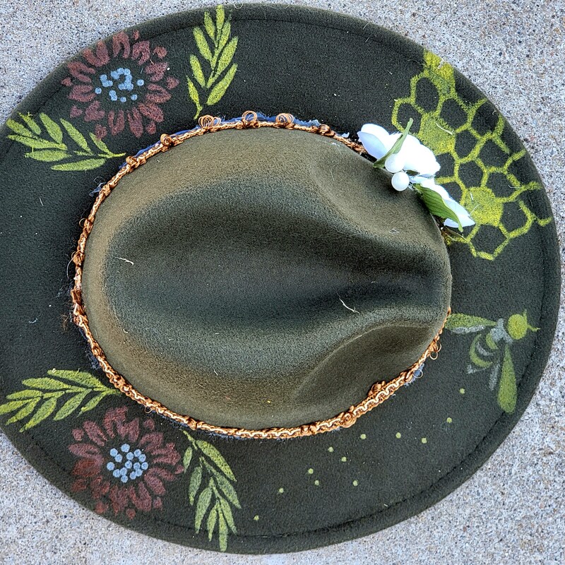 Painted Fedora Hat - Etsy