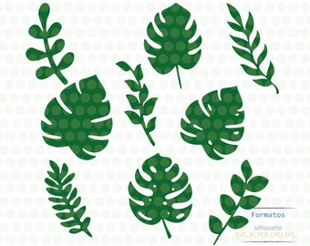 Paper Leaves SVG Leaf Templates Cut Files for Cricut - Etsy