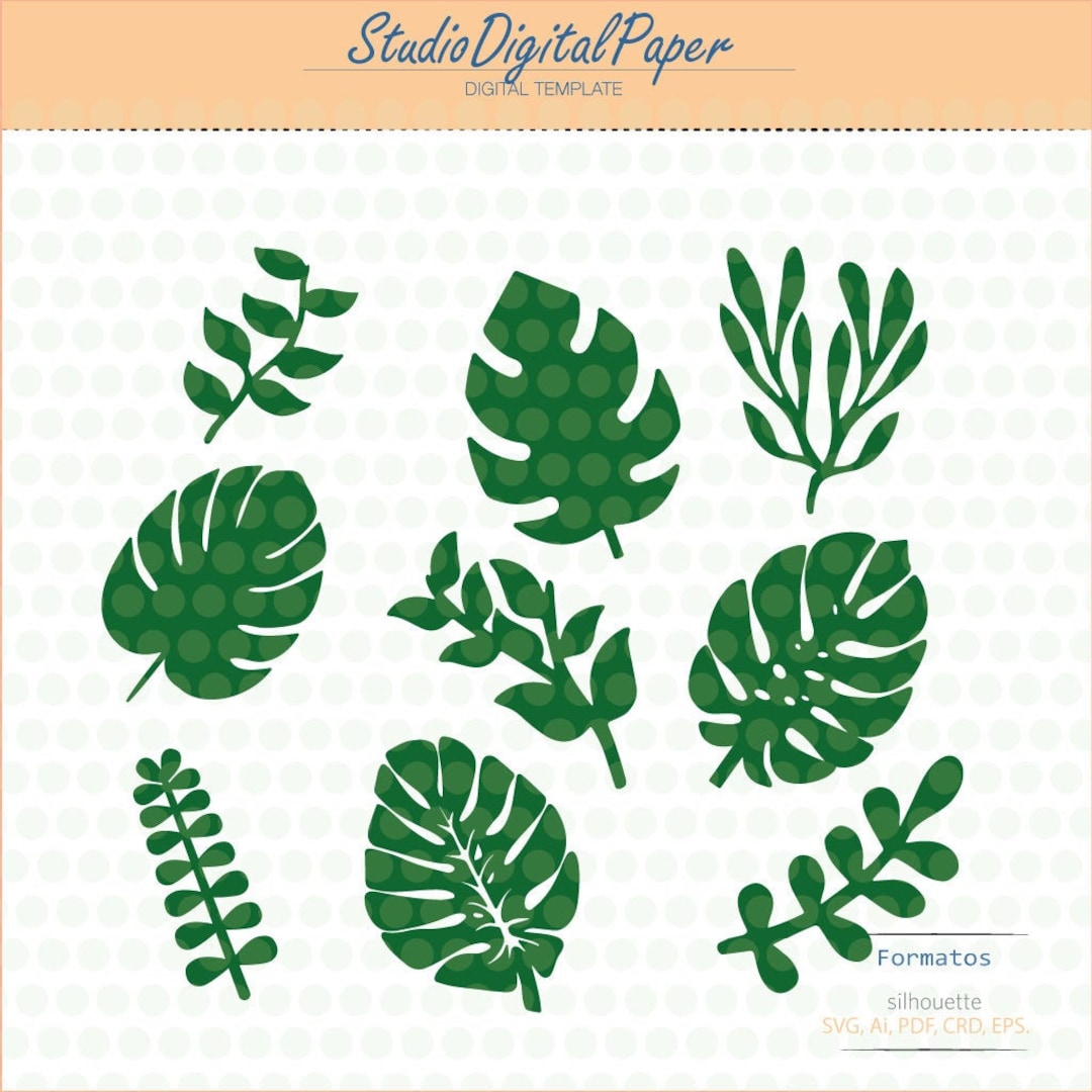 Paper Leaves, SVG, Cut Files, Leaf Templates, Instant Download, Cut ...
