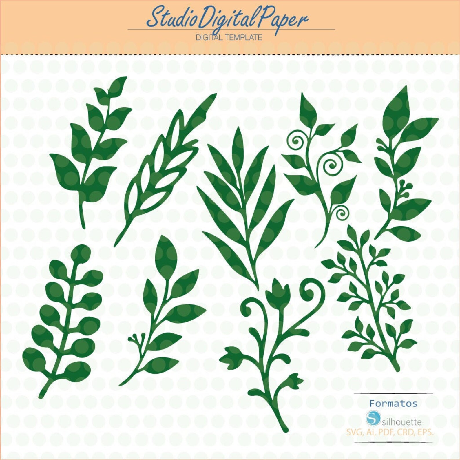 Paper Leaves, SVG, Cut Files, Leaf Templates, Instant Download, Cut ...