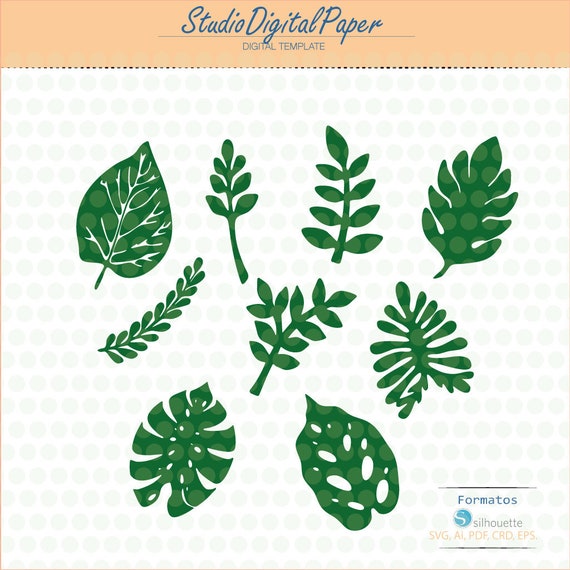 Paper Leaves SVG Cut Files Leaf Templates Instant - Etsy