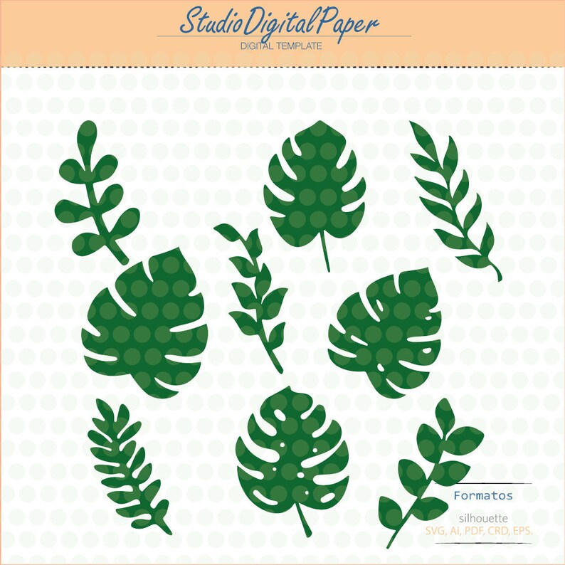 Paper Leaves Templates, Paper Leaf SVG, Cut Files, Leaf Templates ...