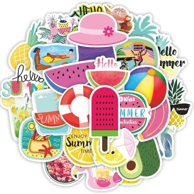 50x VSCO Waterproof PVC Sticker Pack Girl Teen Beach - Etsy Australia