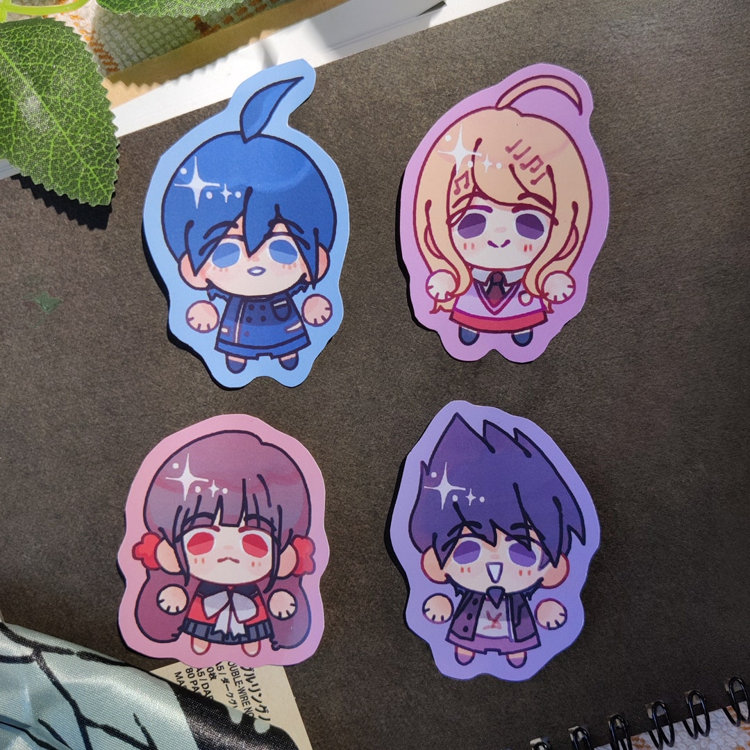 DANGANRONPA V3 Silly Character Sticker Skrunkly Shuichi, Kaede, Maki ...