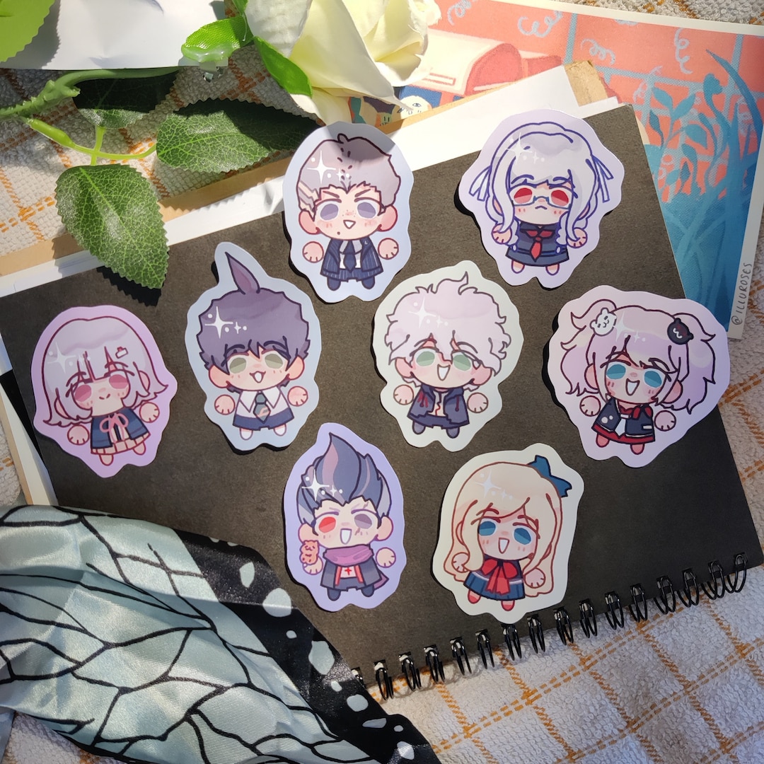 DANGANRONPA 2 Silly Character Sticker Skrunkly Hajime, Chiaki, Nagito ...