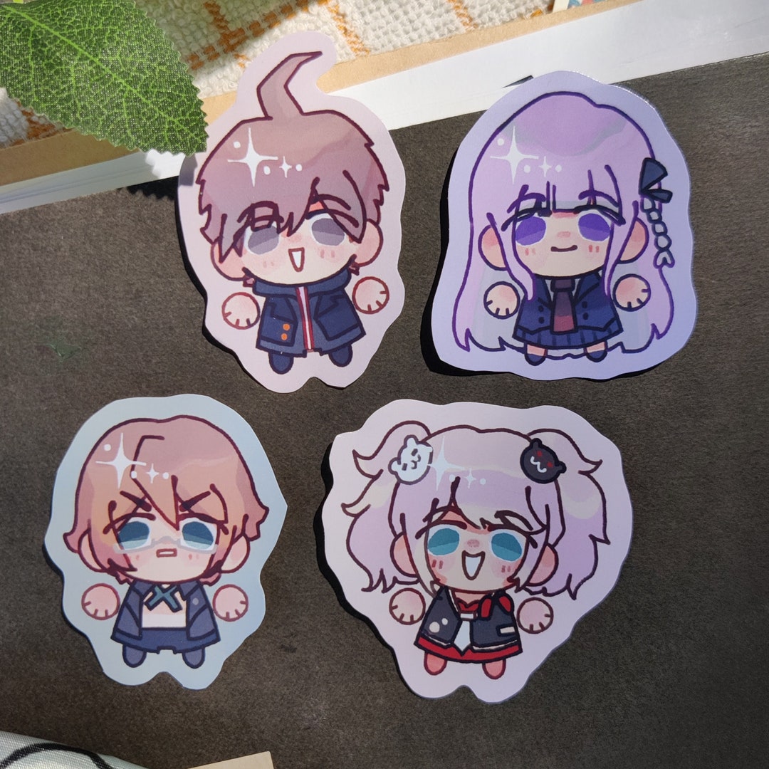 DANGANRONPA Silly Character Sticker Skrunkly Makoto, Kyoko, Byakuya ...