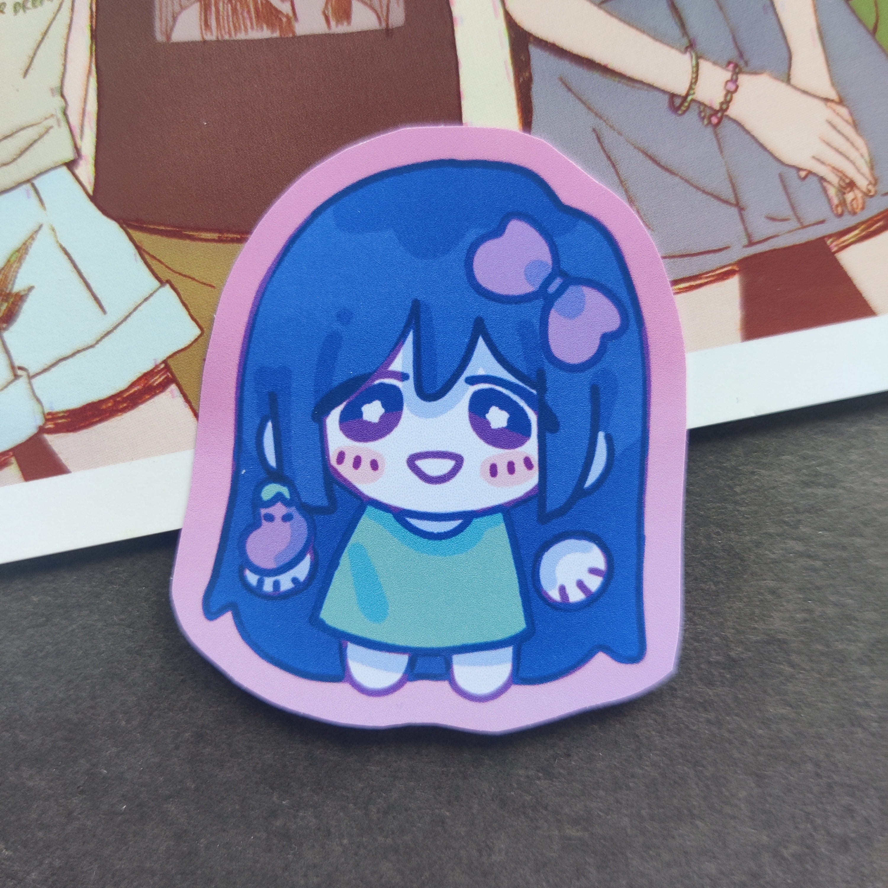 OMORI Silly Character Sticker Skrunkly OMORI, Aubrey, Kel, Hero, Mari ...