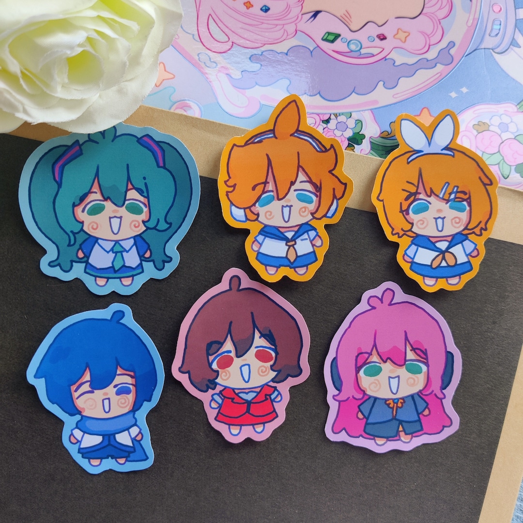 VOCALOID Silly Character Sticker Skrunkly Hatsune Miku, Kagamine Rin ...