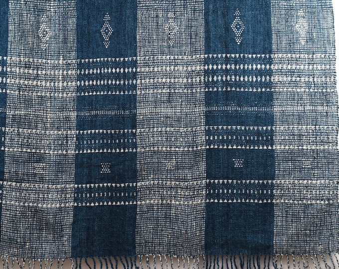 Shaded Indigo Wool Blanket - Etsy