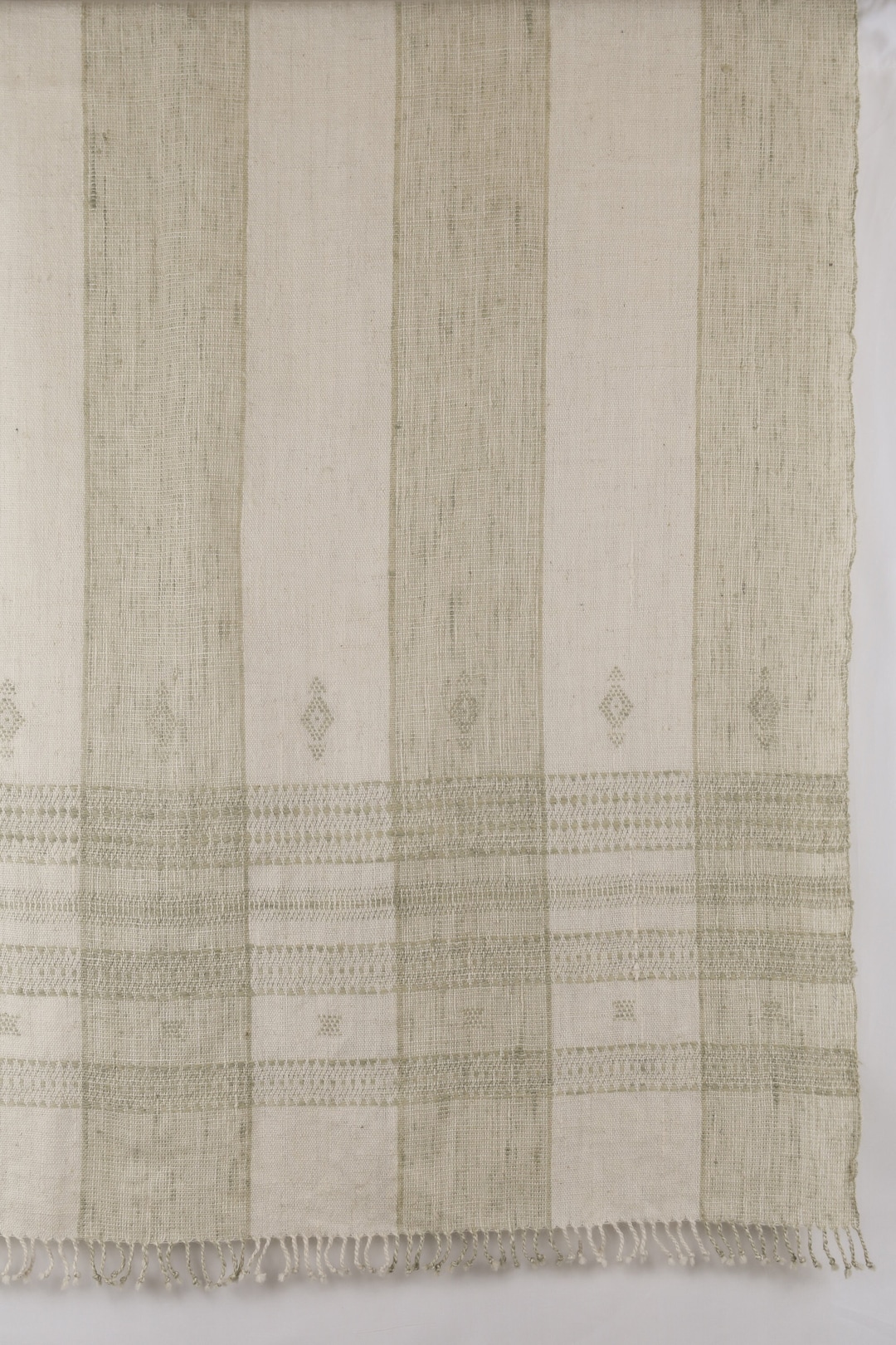 Avery Blanket Beige With Slight Sage Green Ivory Tone Shaded Wool ...