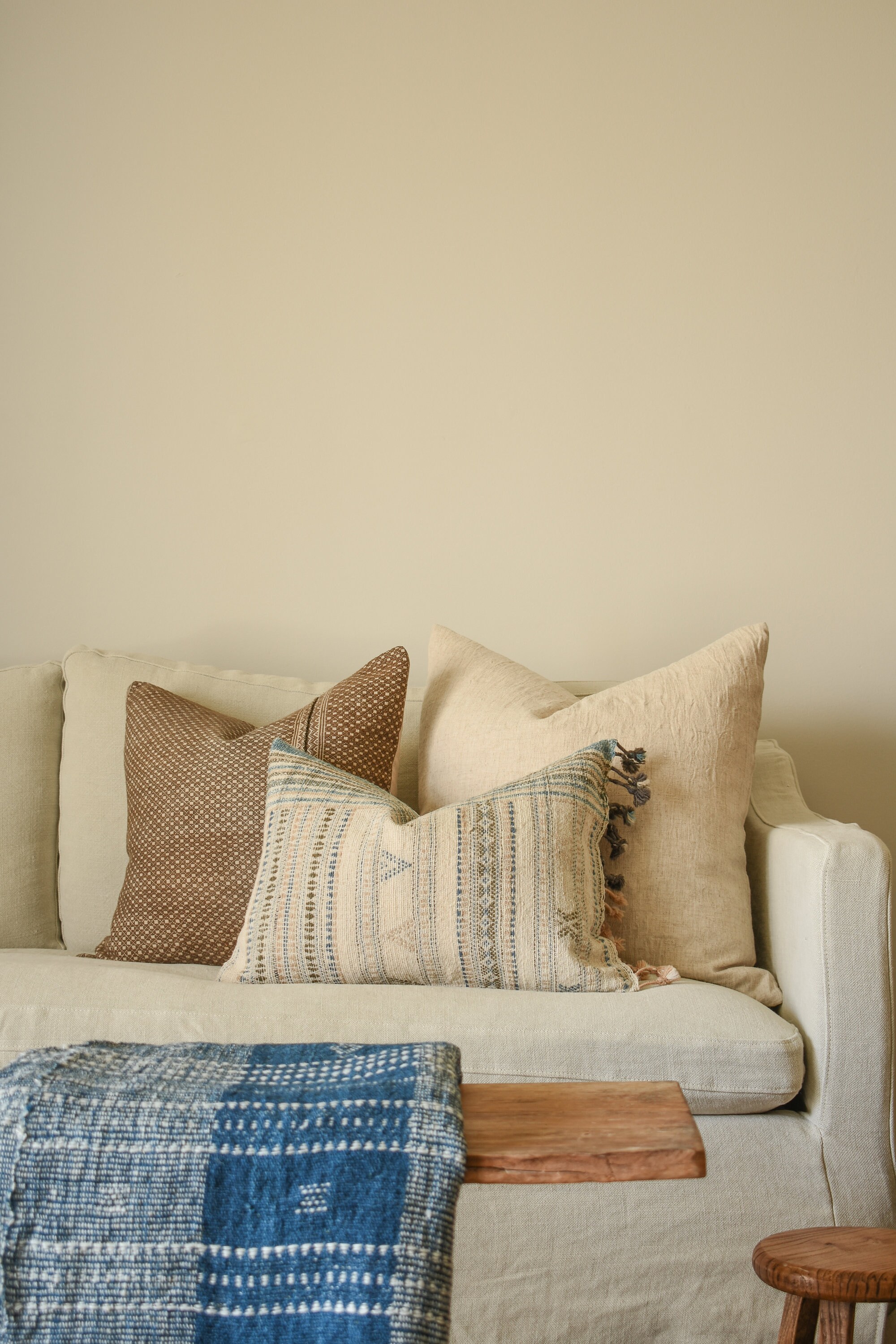 Handwoven Indigo Wool Coverlet: Bohemian Throw Blanket - Etsy