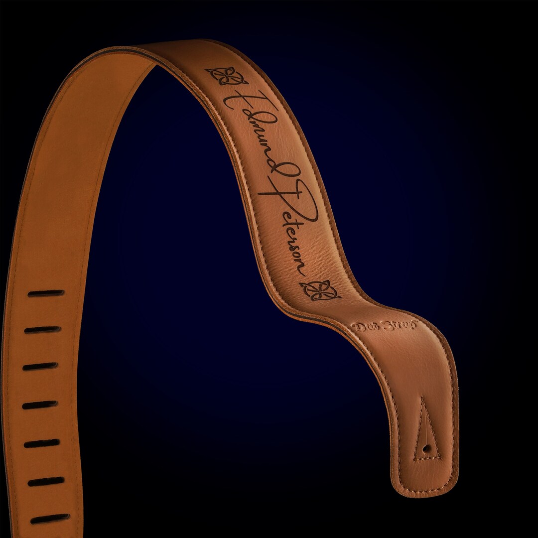 Dat Strap Personalised Leather Guitar Strap for Electric, Acoustic ...