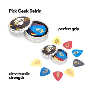 Pick Geek Cube Guitar Pick Set Combining 2 X Pick Geek Variation Sets ...