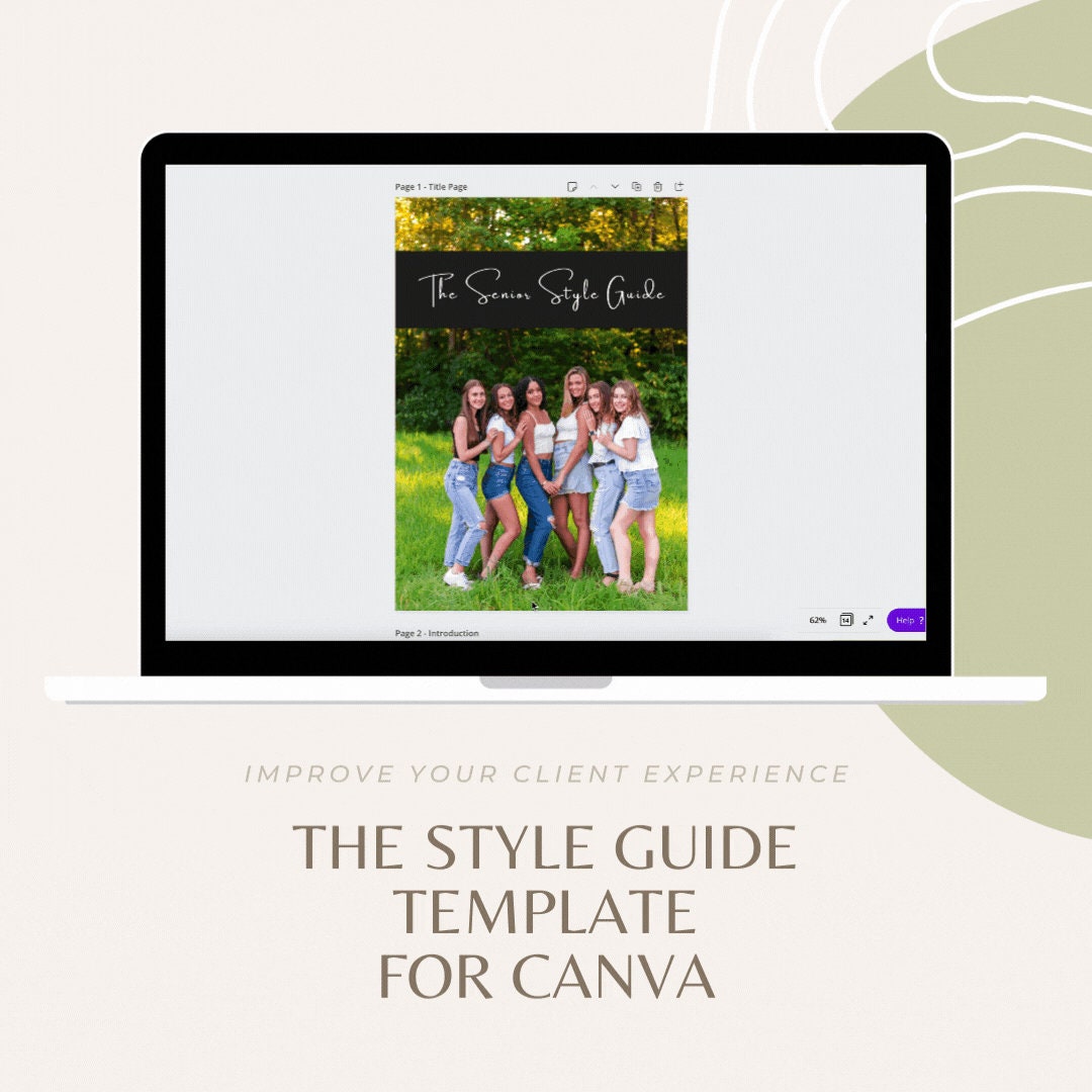 Style Guide Template for Canva - Etsy