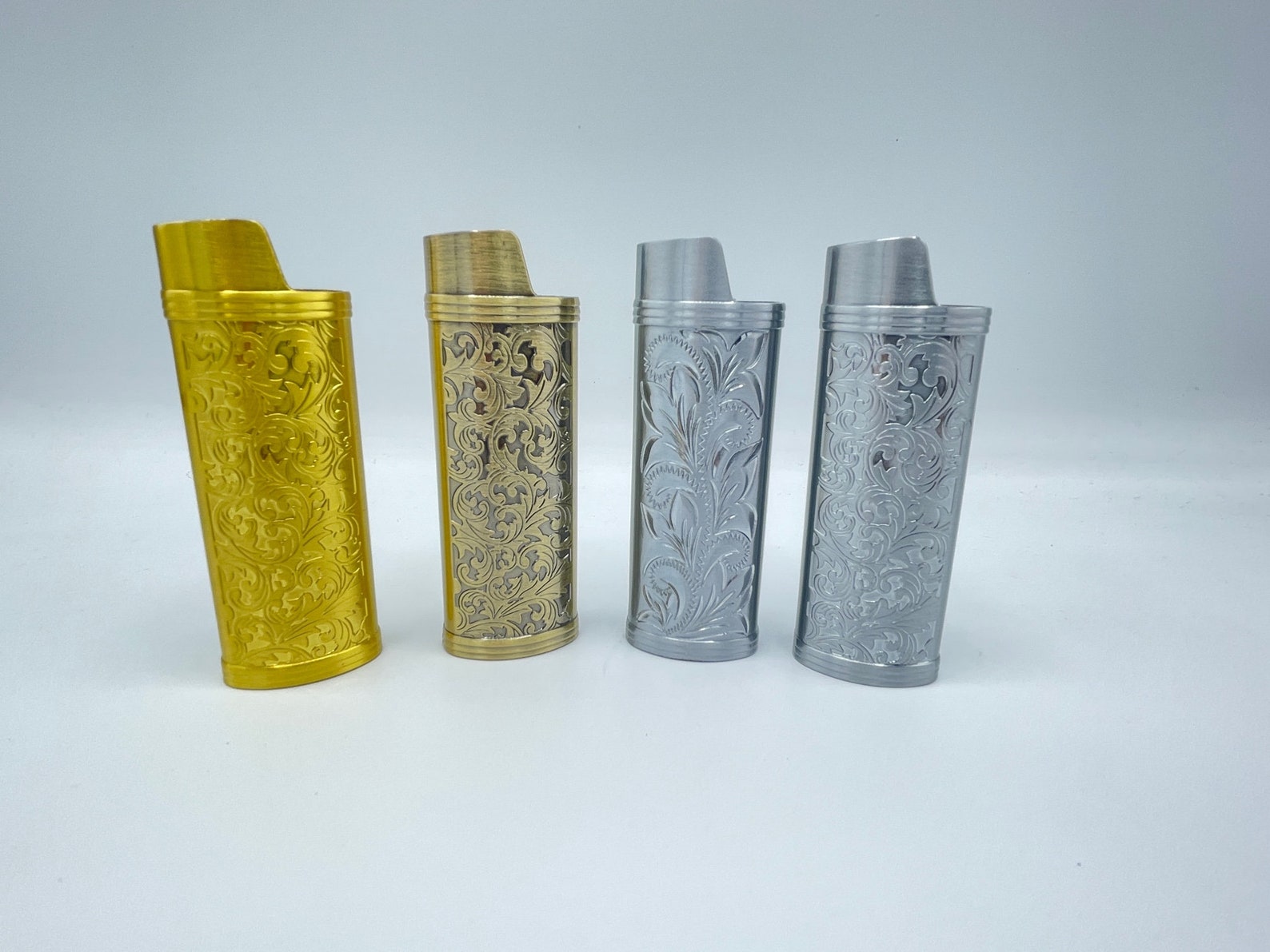 Premium Blank Lighter Cover / Sleeve / Case Gold With Top | Etsy