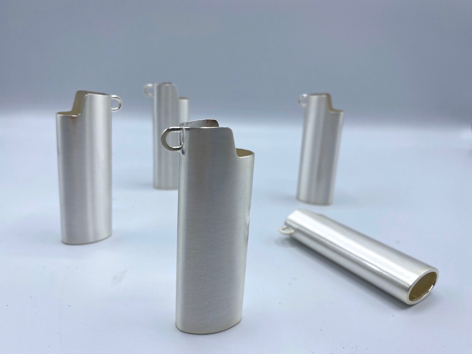 Premium Blank Lighter Cover / Sleeve / Case Silver for J6 Bic, With Top ...