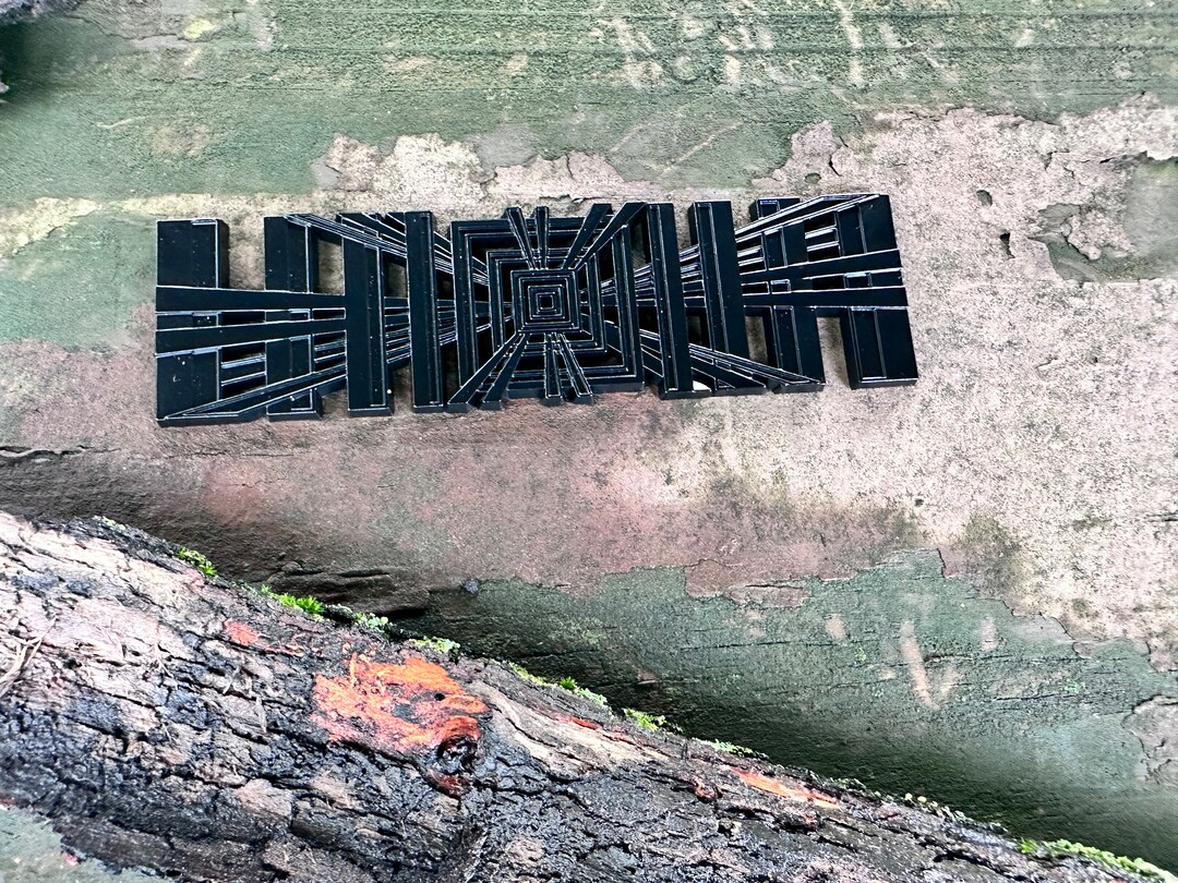 Tesla Plaid Matte Black Metal Badge - Etsy