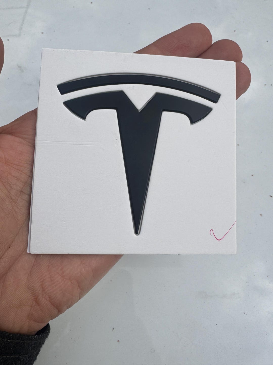 Model Y or Model 3 Hood Frunk Matte Black Emblem With Jig - Etsy