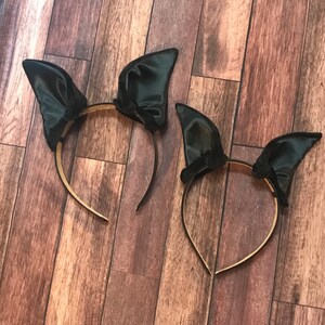 Velvet Bat Ears Headband, Gothic Vampire Costume Accessory, Halloween ...