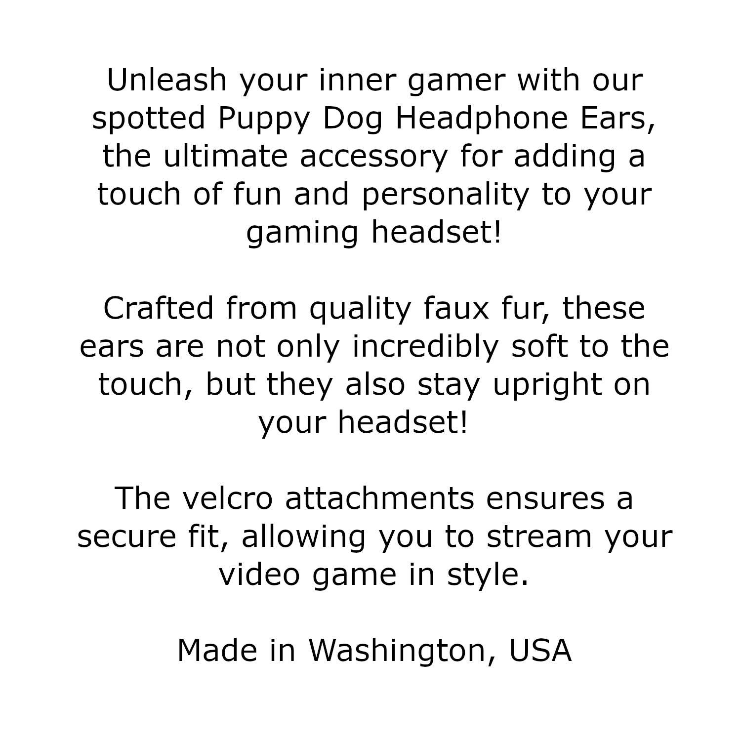 Headphone Accessory Dog Ears, Headset Attachments, Gamer Puppy Gift ...
