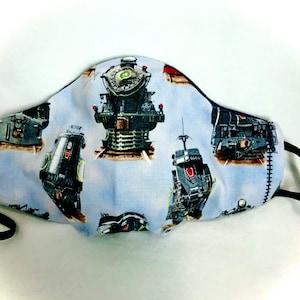 Train Face Mask Kids and Adults With Nose Wire Bridge - Etsy