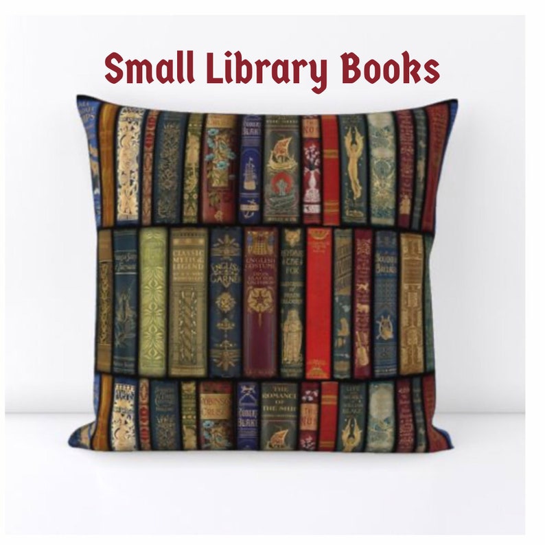 Library Book Lover Pillows, Antique and Vintage Style Decor, Throw or ...