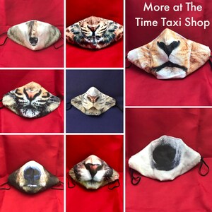 Tiger Face Mask Costume for Kids and Adults, Realistic, Yellow Orange ...