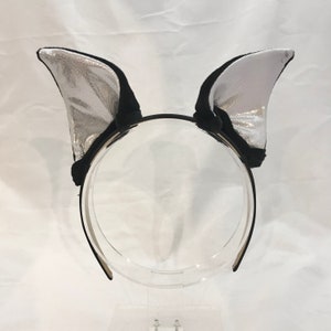 Velvet Bat Ears Headband, Gothic Vampire Costume Accessory, Halloween ...