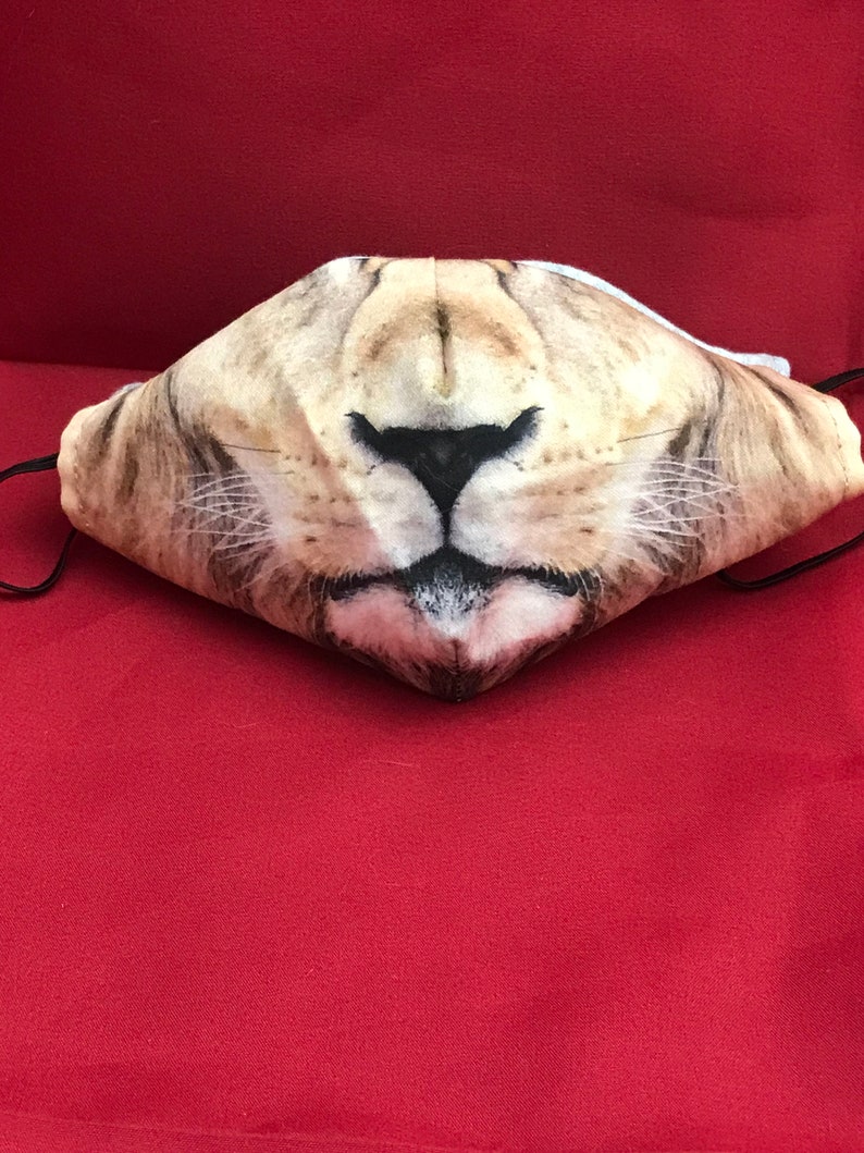 Lion Face Mask Costume for Kids, Adults, Realistic, African Lion ...