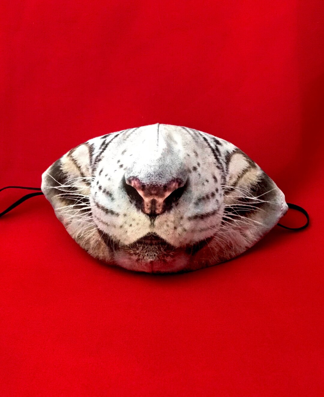 White Tiger Face Mask Costume for Kids and Adults, Halloween, Realistic ...