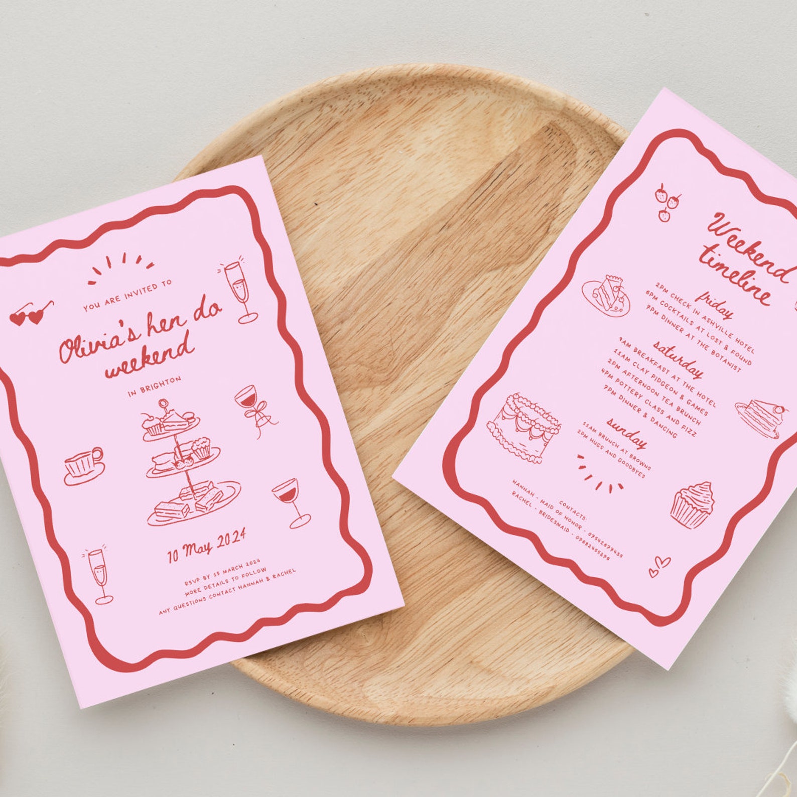 Hand Drawn Sparkling Afternoon Tea Illustration Set, SVG PNG JPG, Icon ...