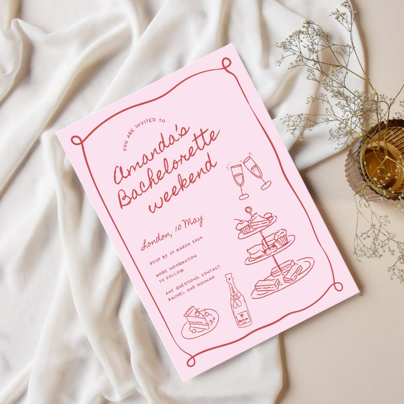 Hand Drawn Sparkling Afternoon Tea Illustration Set, SVG PNG JPG, Icon ...