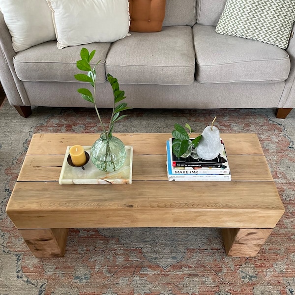 Chunky Coffee Table - Etsy