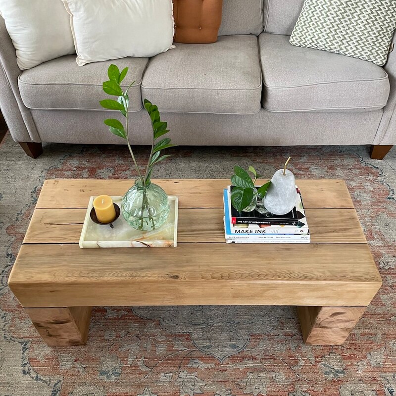 Chunky Coffee Table - Etsy