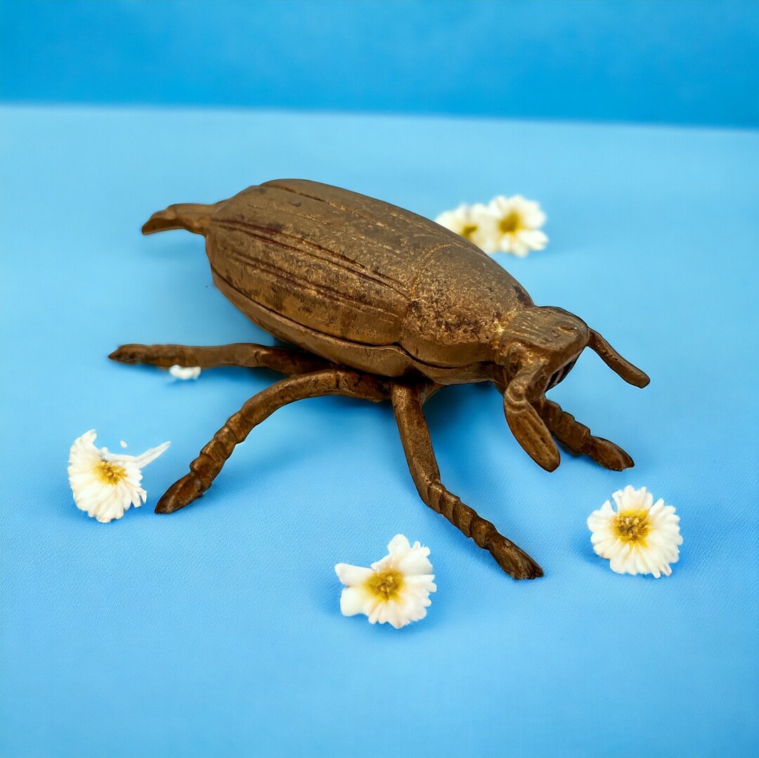 Vintage Brass Beetle Ashtray - Etsy