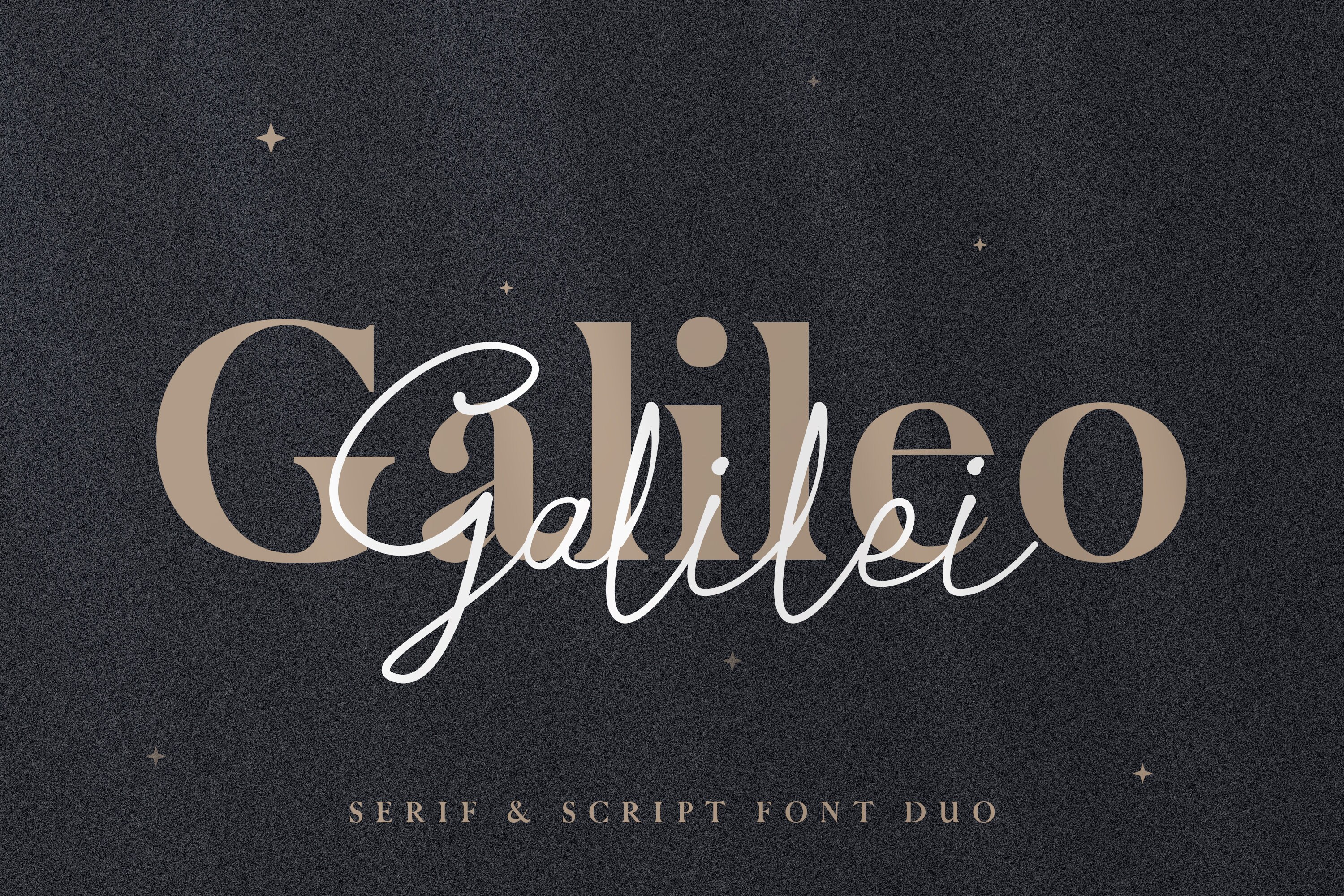 Galileo Galilei Serif & Script Duo - Etsy