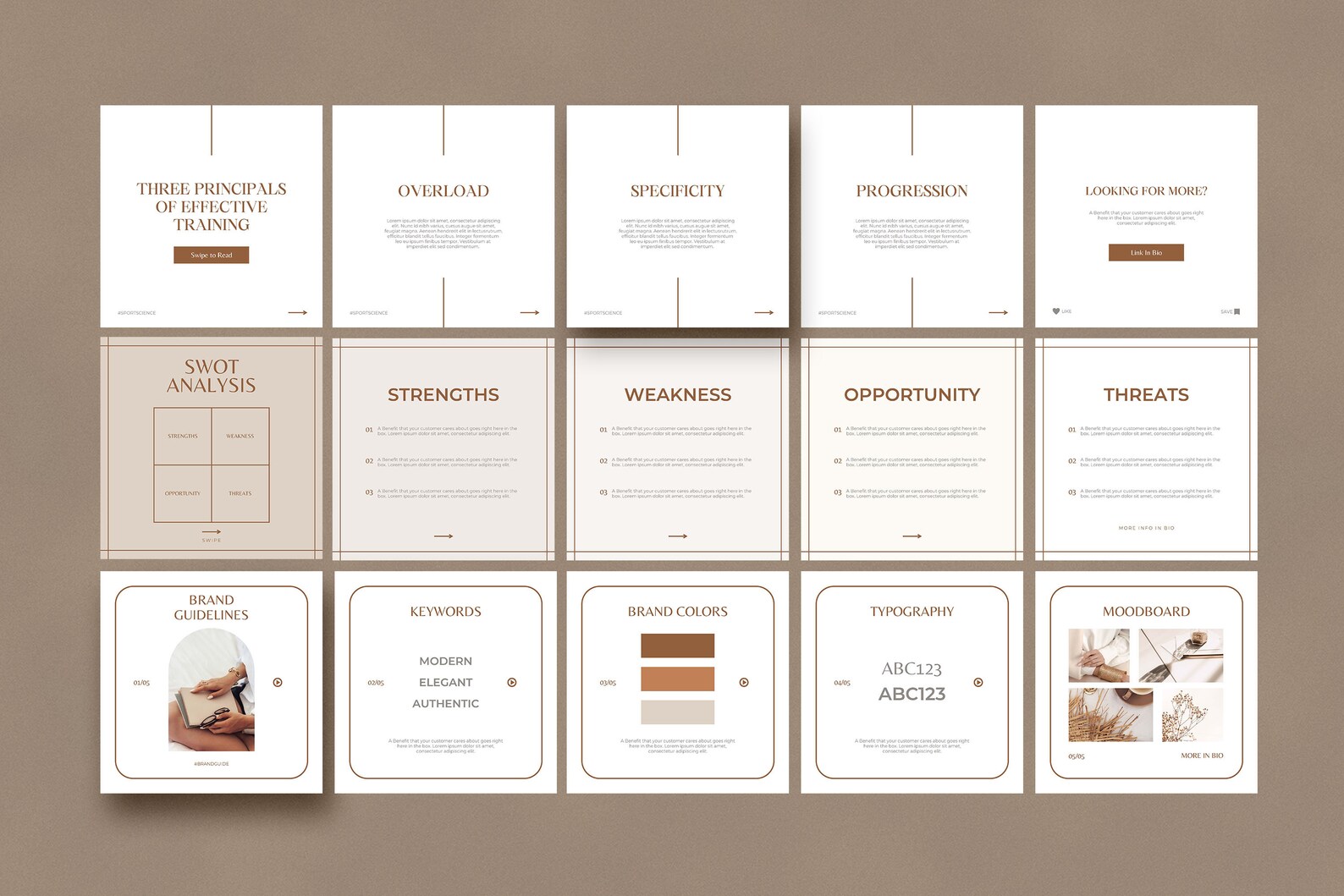 100 CANVA Instagram Carousel Templates / Elegant Instagram - Etsy