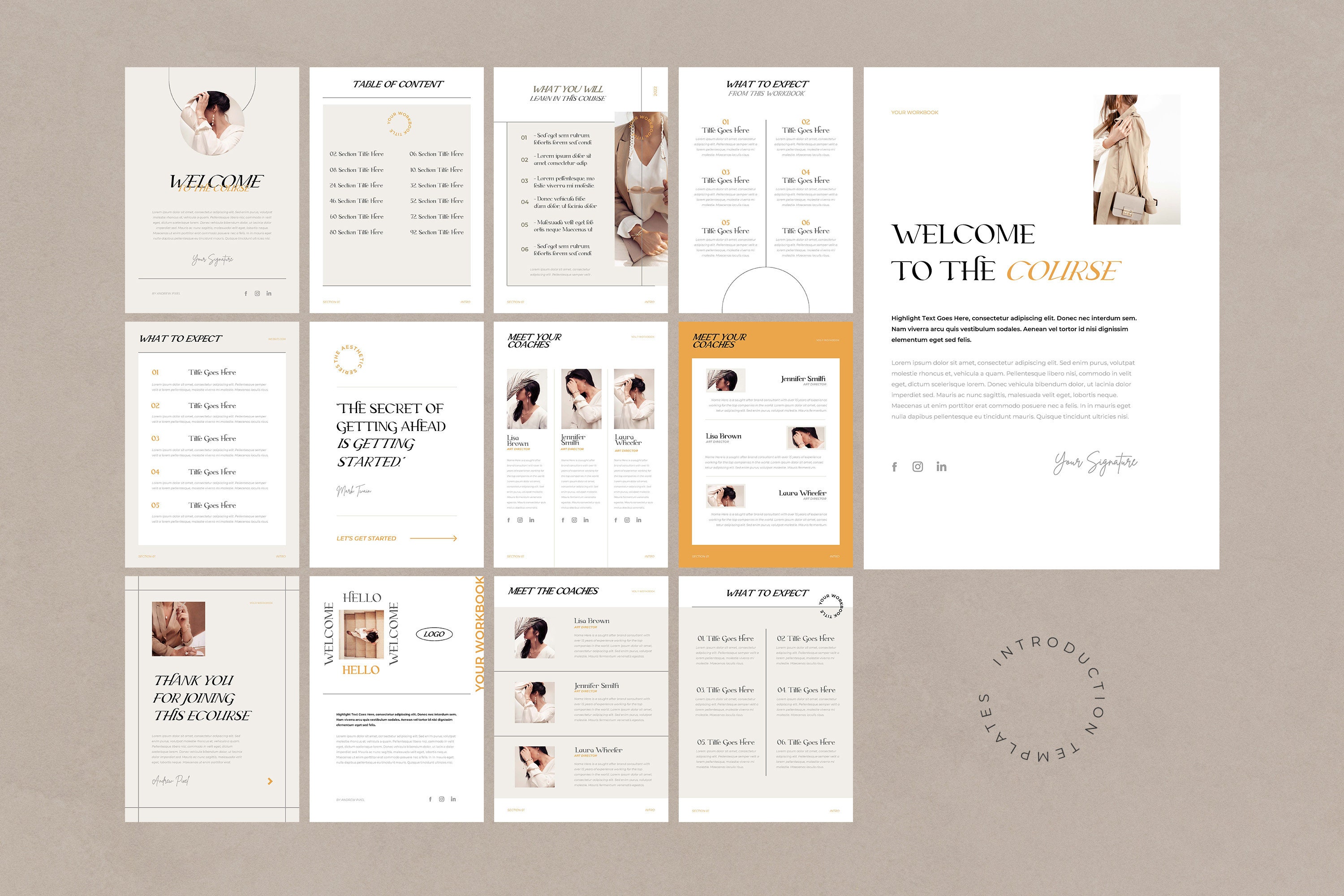 Aesthetic Workbook Templates CANVA / Canva Workbook Templates - Etsy