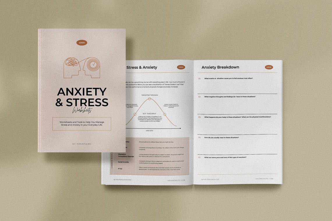 COACH Stress and Anxiety Worksheets / Coaching Tools / - Etsy