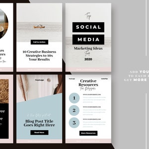 30 Modern Pinterest Templates Mockups / Feminine Pinterest Templates ...