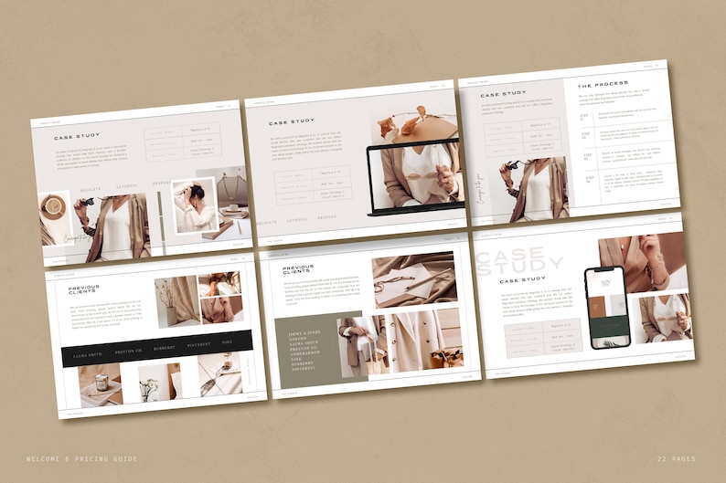 Studio Client Welcome & Pricing Kit for Canva and Indesign / Branding ...