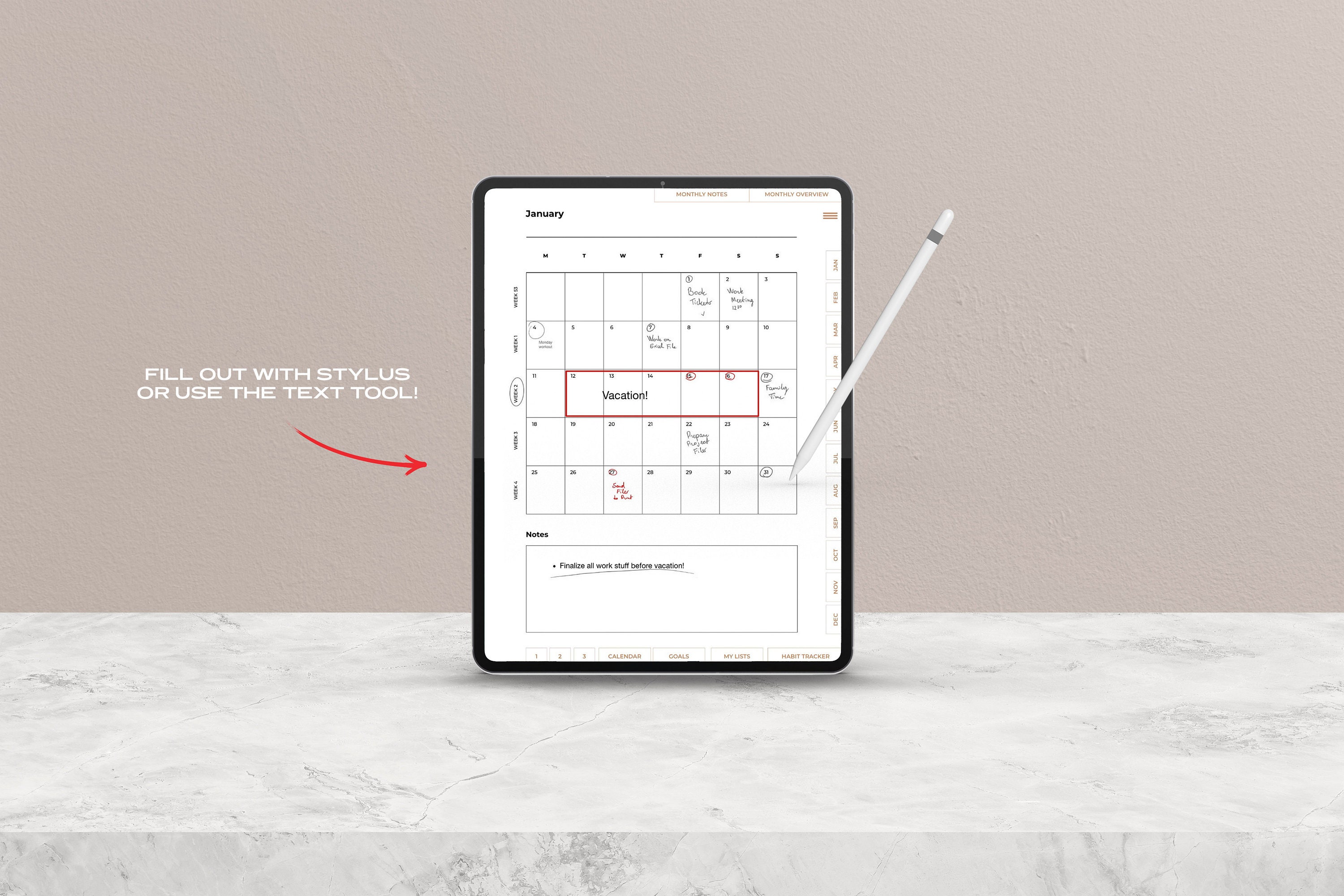 Goodnotes Planner / Digital PDF Planner Templates / Ipad | Etsy
