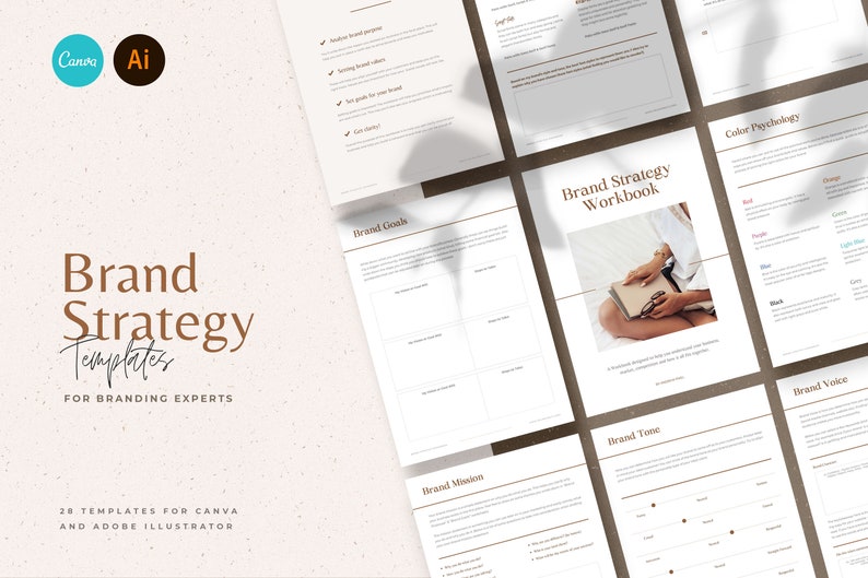 Brand Expert Workbook Templates / Brand Designer Workbook | Etsy