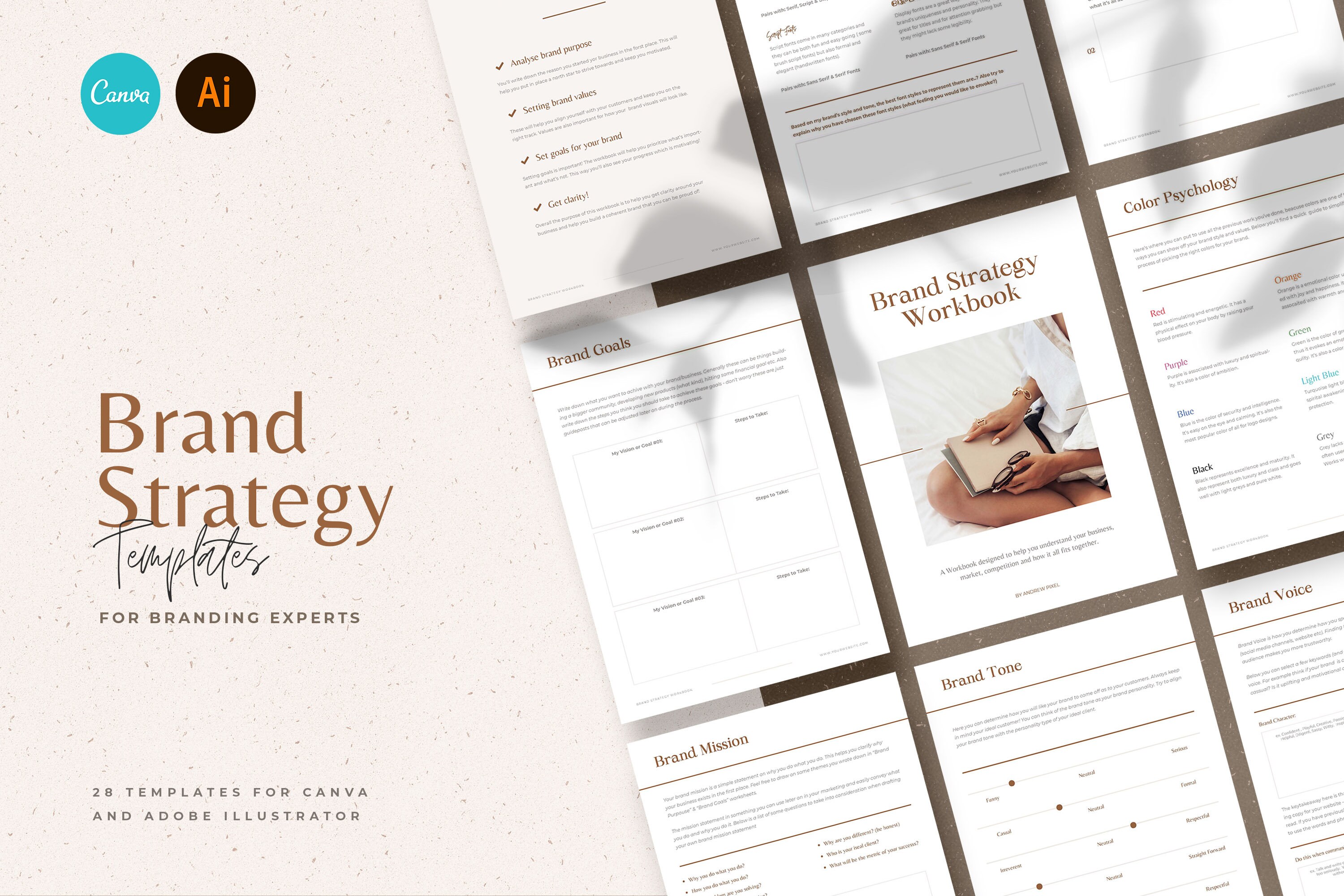 Brand Expert Workbook Templates / Brand Designer Workbook | Etsy