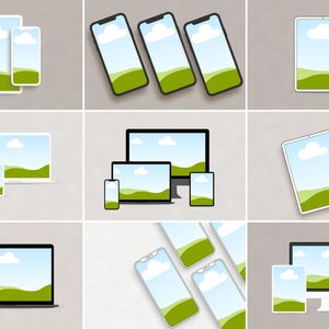 CANVA Minimal Device Mockups / iPhone Mockup / iPad Mockup / MacBook ...