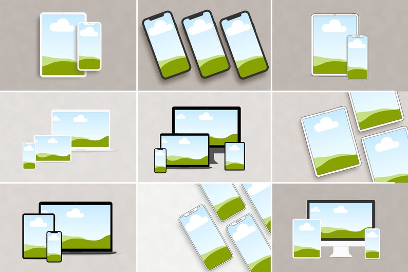 CANVA Minimal Device Mockups / Iphone Mockup / Ipad Mockup / - Etsy