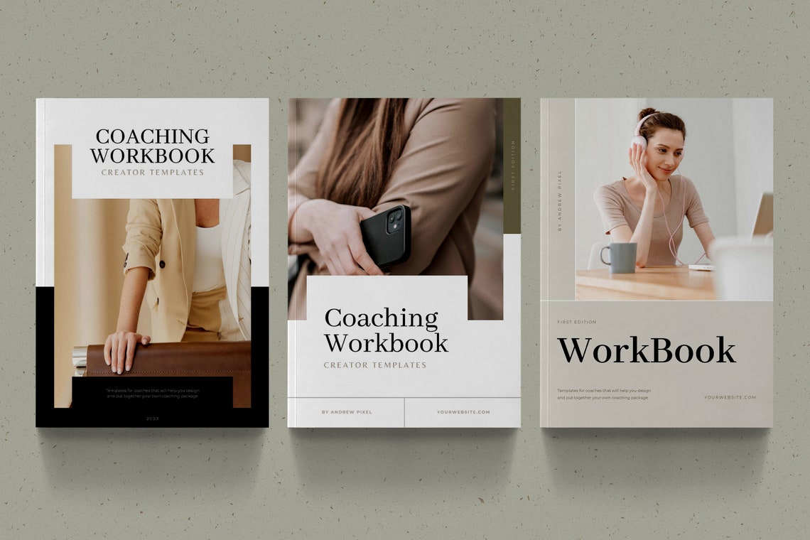 100 Elegant Coaching Workbook Creator Templates / Canva Workbook ...