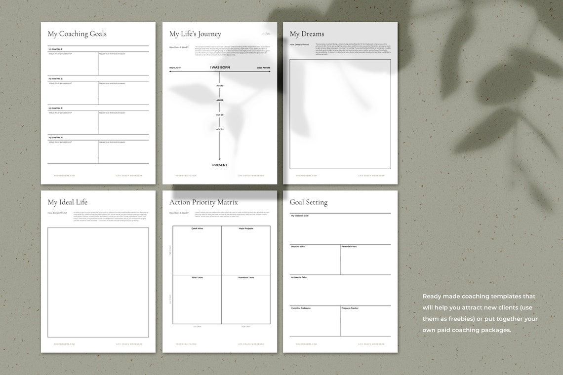 BRANDABLE Coaching Template Toolkit / Therapy Tools and - Etsy