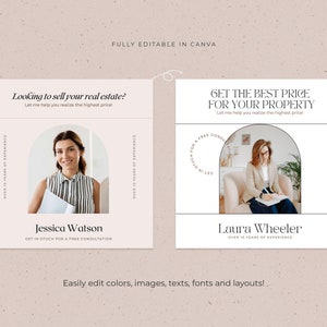 Premium Realtor Social Media Posts / Elegant Real Estate Instagram ...