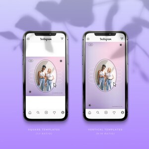 Abstract Gradient Instagram Templates for Illustrator and Canva - Etsy